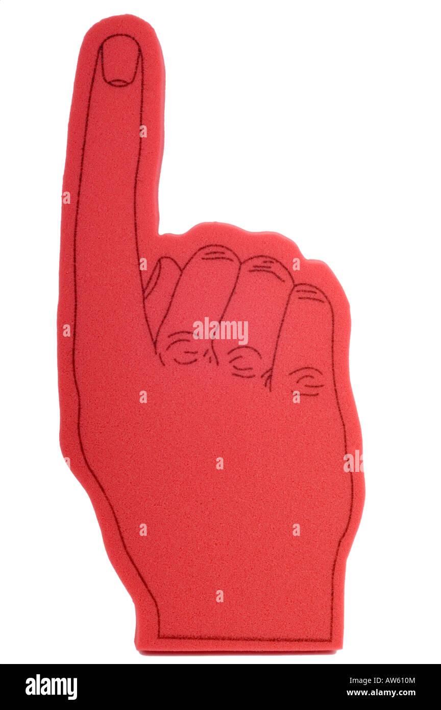 Foam finger fans hi-res stock photography and images - Alamy