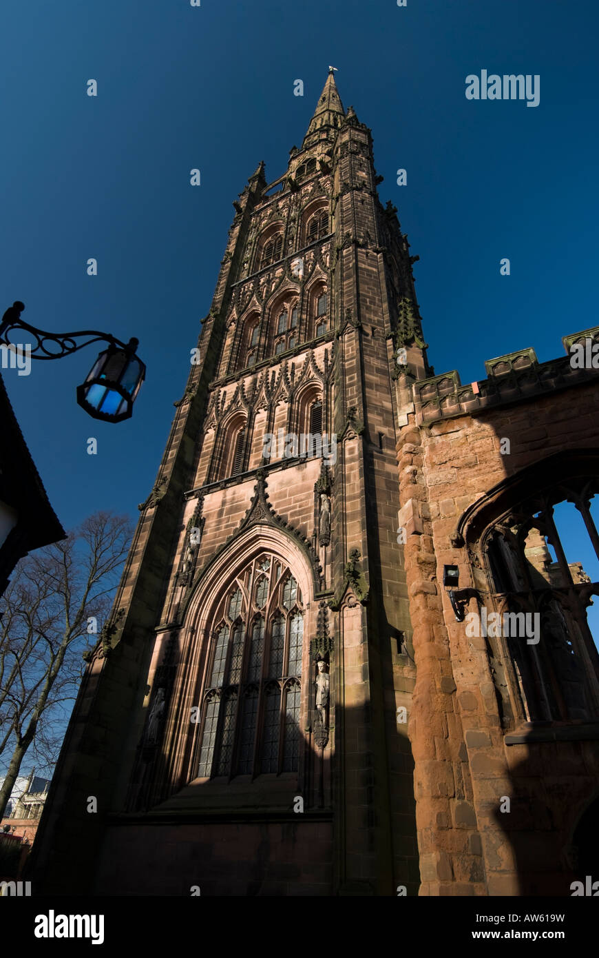 coventry old cathedral that was bombed in worl war2 Stock Photo - Alamy