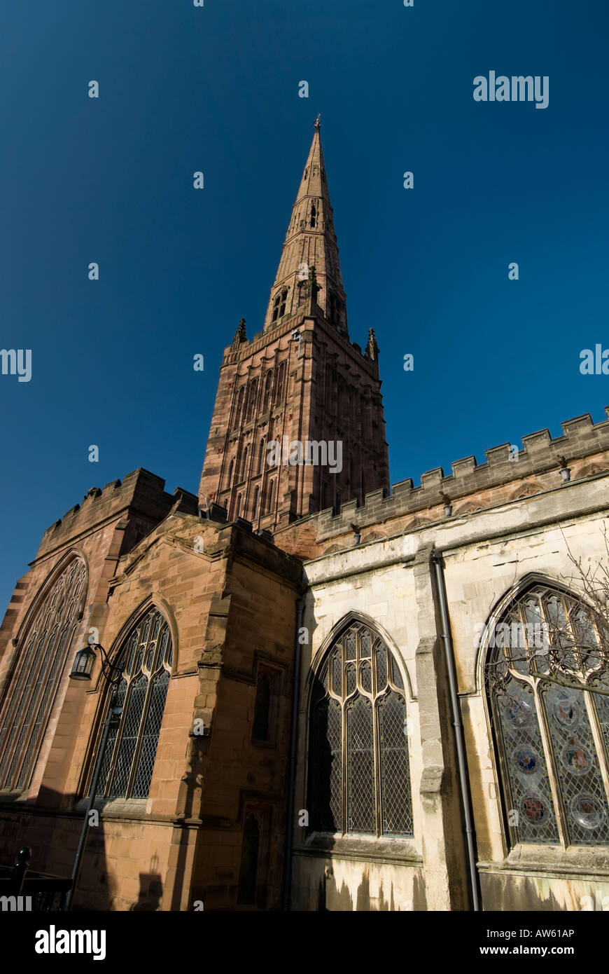 coventry city centre holy trinity church Stock Photo - Alamy