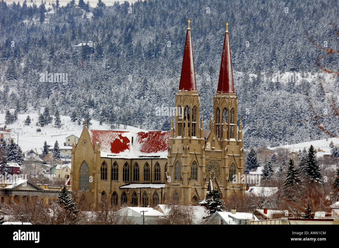 Catholic Cathedral of Helena, MT Stock Photo - Alamy
