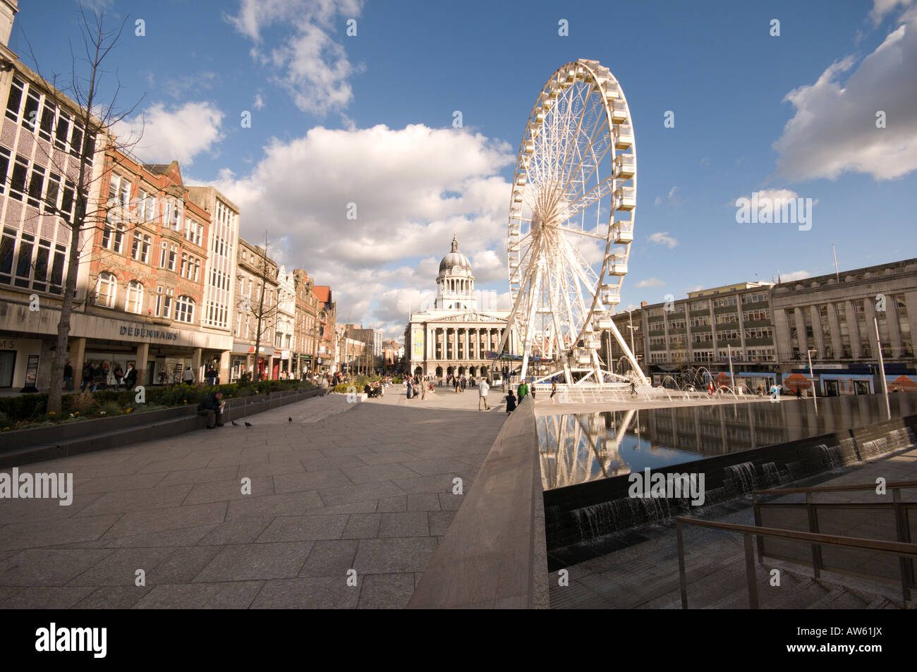 The Nottingham Eye in the old Market Square, March 2008 Stock Photo - Alamy