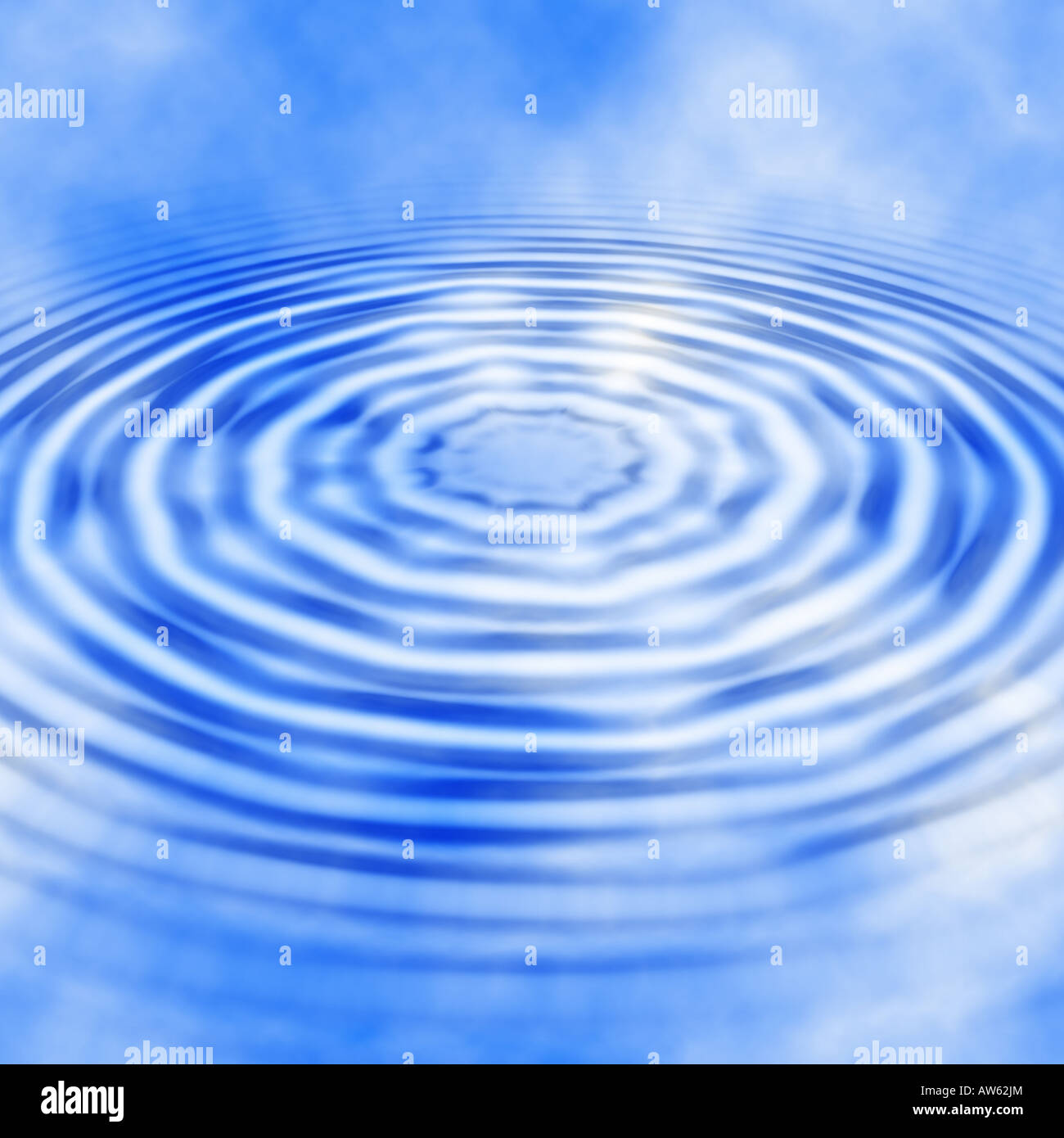 Water ripples under the blue clouded sky Stock Photo - Alamy