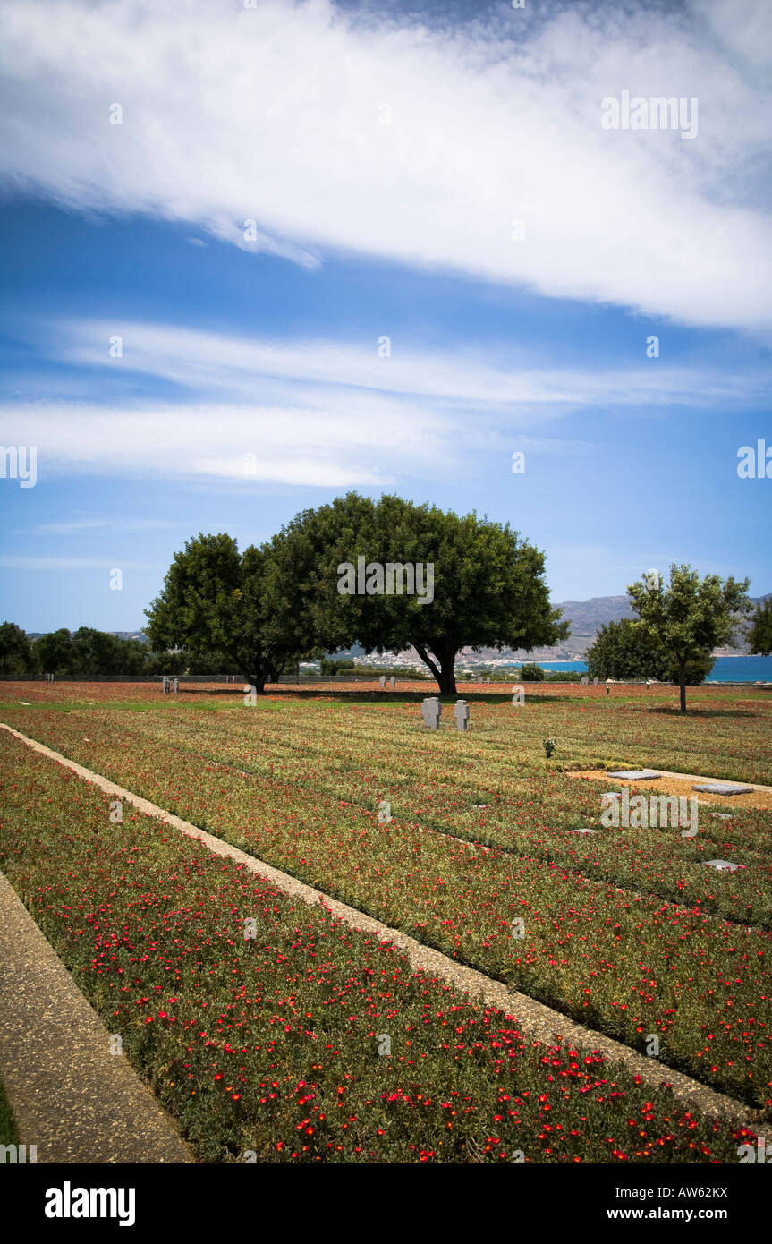 The German war cemetery at Maleme, Crete, Greece Stock Photo - Alamy