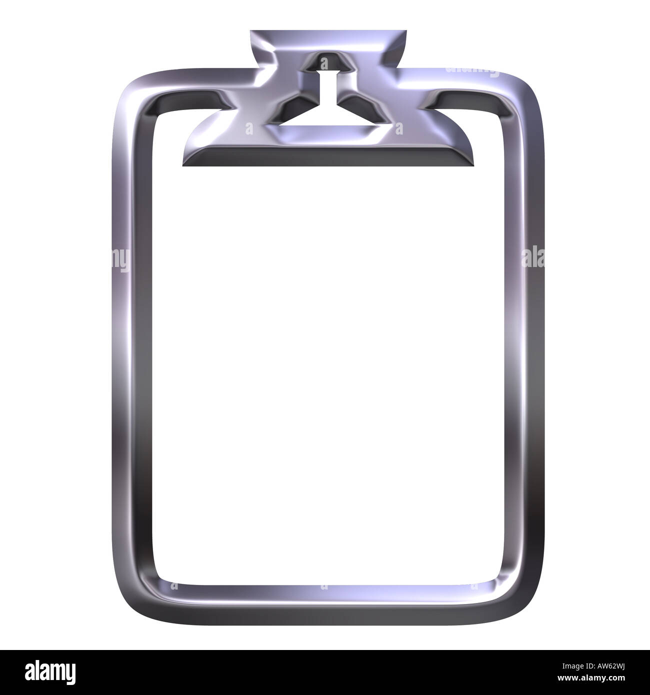 3d silver notepad frame Stock Photo - Alamy