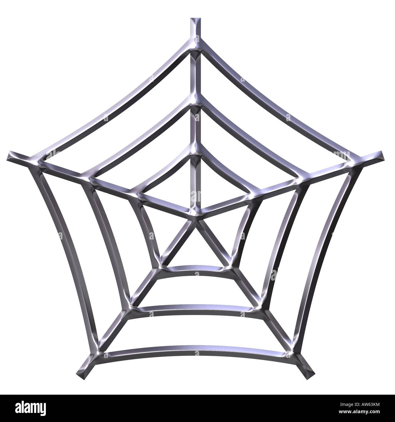 3d silver spider web Stock Photo - Alamy