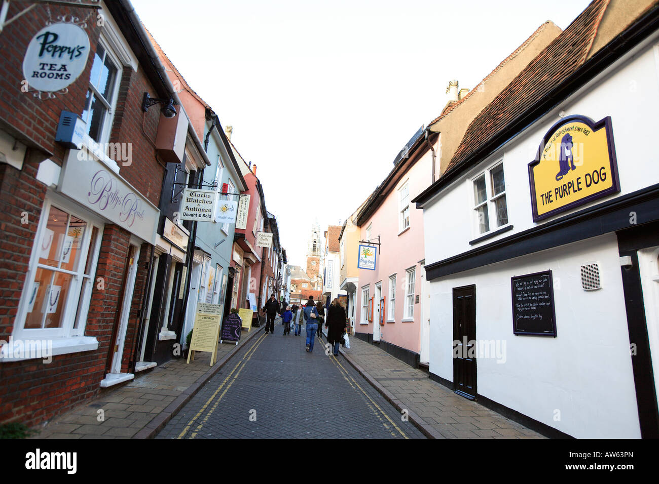 united kingdom essex colchester a view of elde lane Stock Photo - Alamy