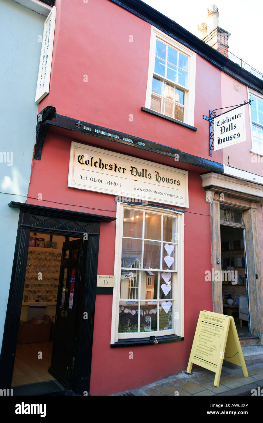 united kingdom essex colchester dolls houses shop in elde lane Stock ...