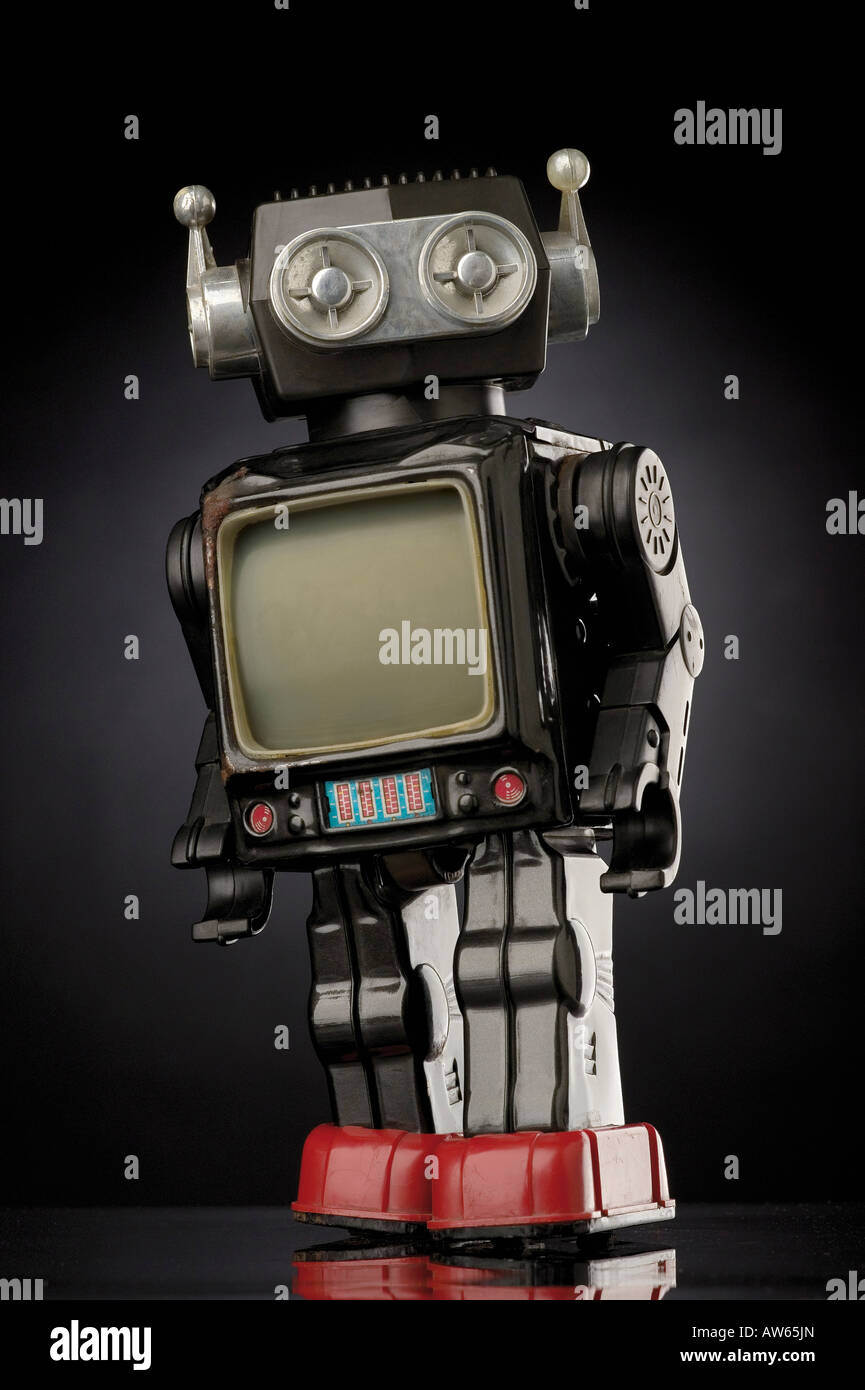 vintage toy robot Stock Photo - Alamy