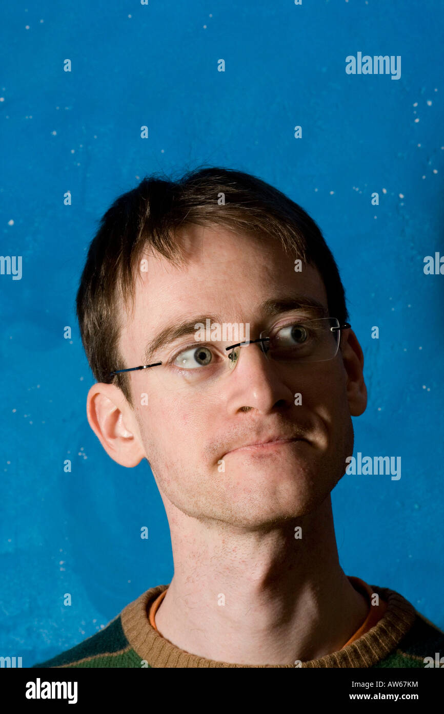 Young man making faces Stock Photo - Alamy