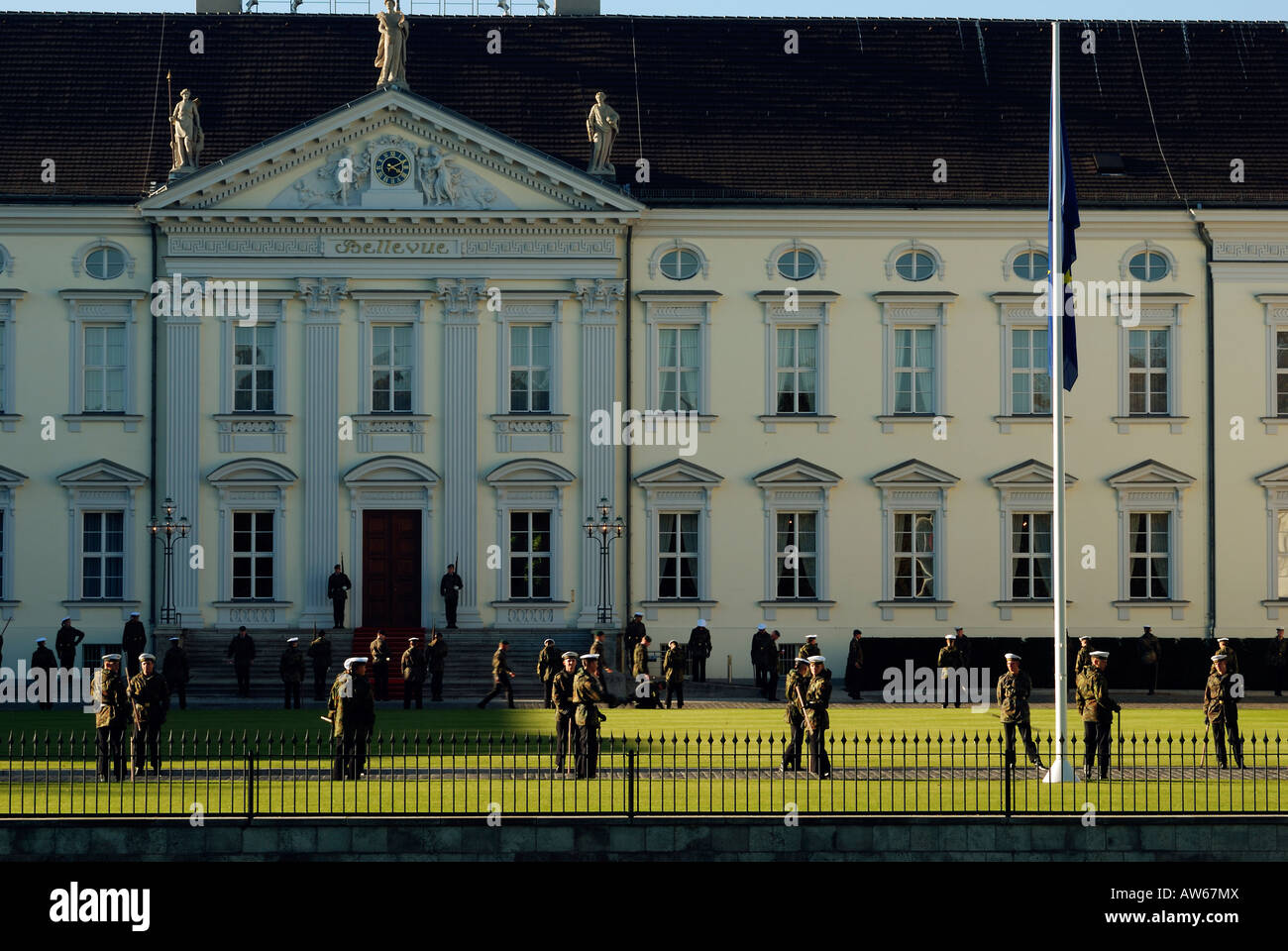 Bellevue Palace, residence of the German President in Berlin Stock ...