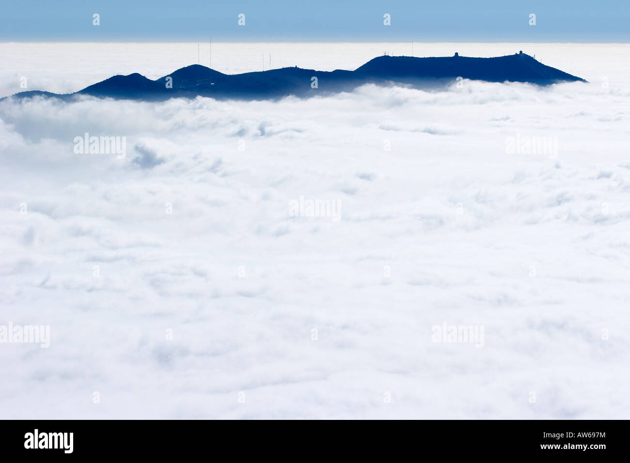 Cloud inversion in the Alps mountain France Stock Photo - Alamy