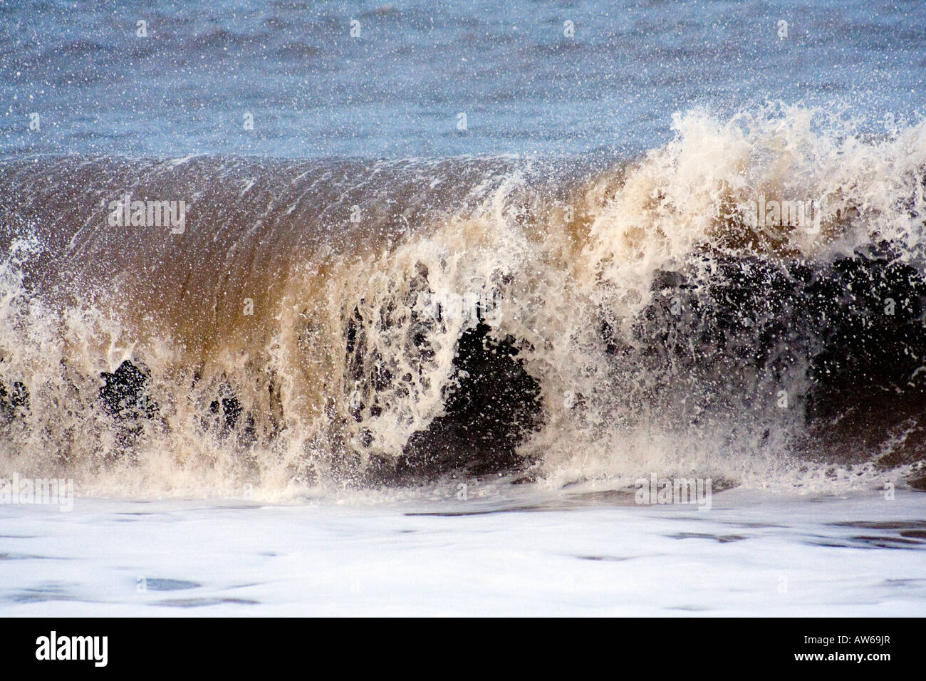 Rough seascape Sea Palling Norfolk UK Stock Photo - Alamy
