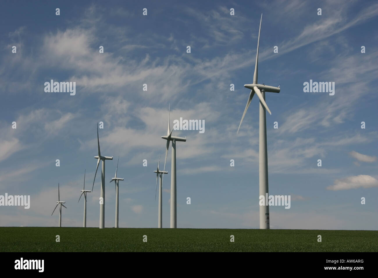 Nine Canyon Wind Farm Stock Photo - Alamy