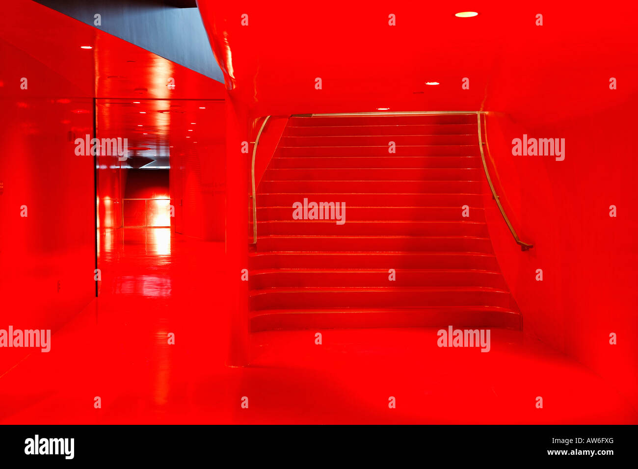 Red hall seattle central library hi-res stock photography and images ...