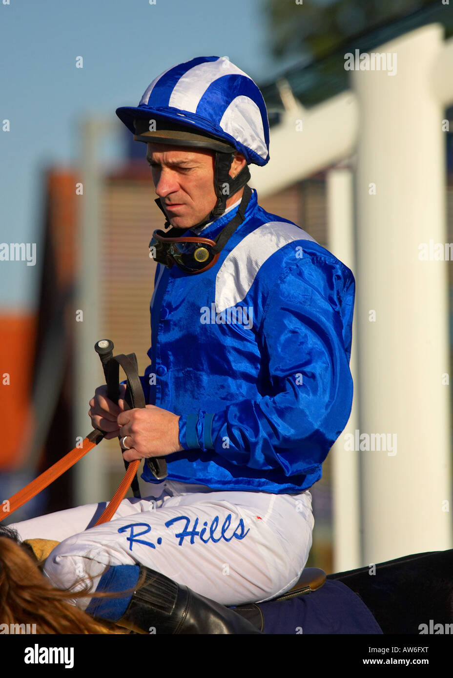 Richard Hills, the jockey at newmarket Stock Photo - Alamy