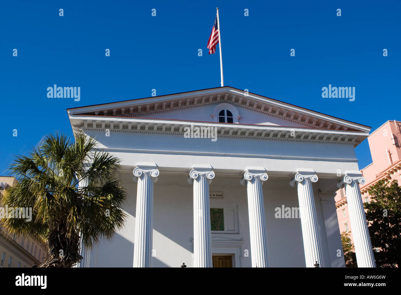 Hiberian Hall Meeting Street Charleston SC December 31 2007 Stock Photo ...
