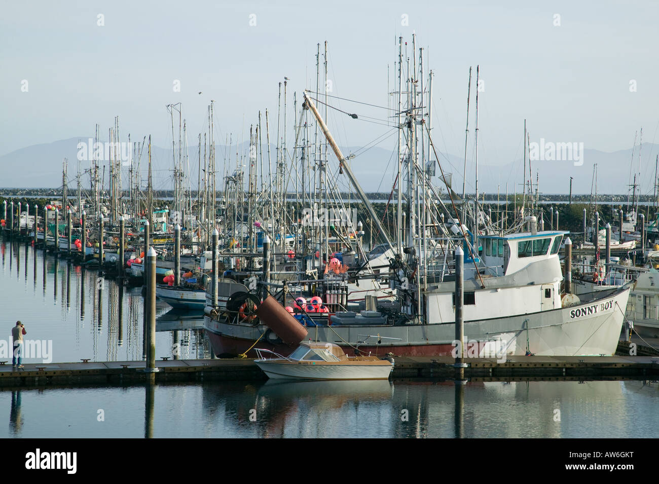 Fishing fleet Neah Bay, Washington, USA Stock Photo - Alamy