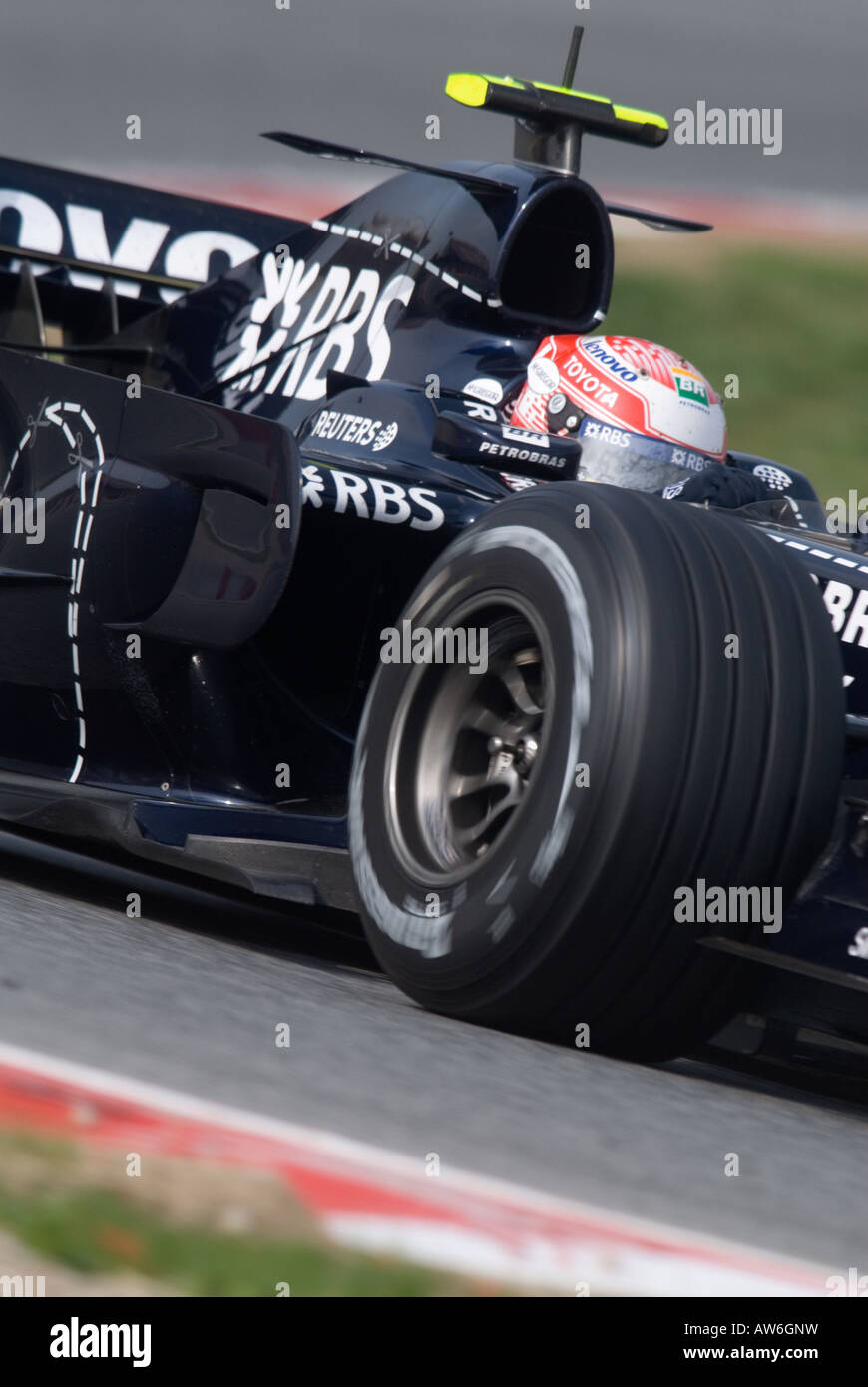 Kazuki Nakajima JPN in the Williams Toyota FW30 racecar during Formula ...