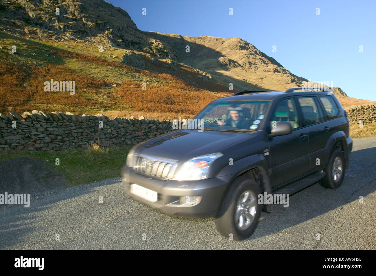Car driving uk countryside above hi-res stock photography and images ...