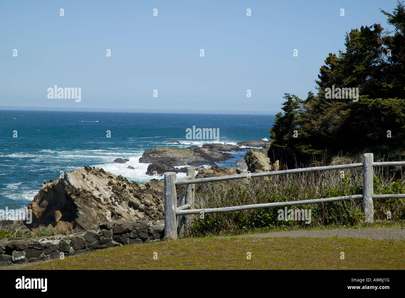 Pacific Ocean Shore Acres State Park, Oregon, USA Stock Photo - Alamy