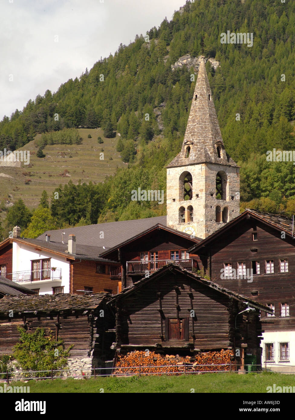 Evolene village hi-res stock photography and images - Alamy