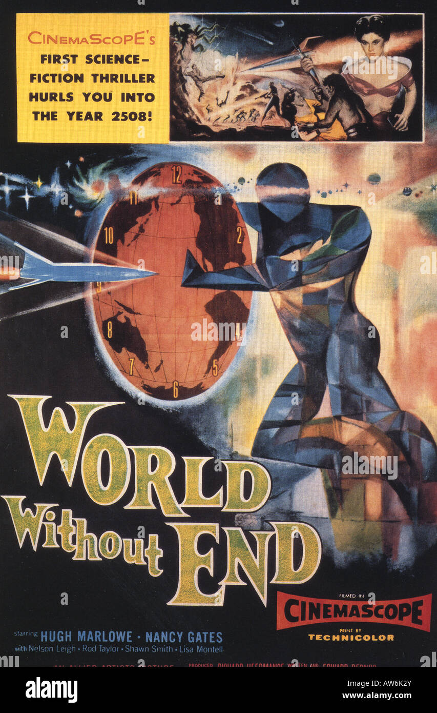 WORLD WITHOUT END poster for 1956 AA film Stock Photo - Alamy