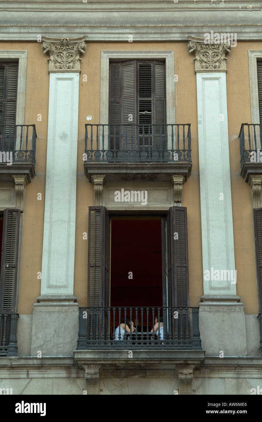 Placa Reial 1 Stock Photo - Alamy