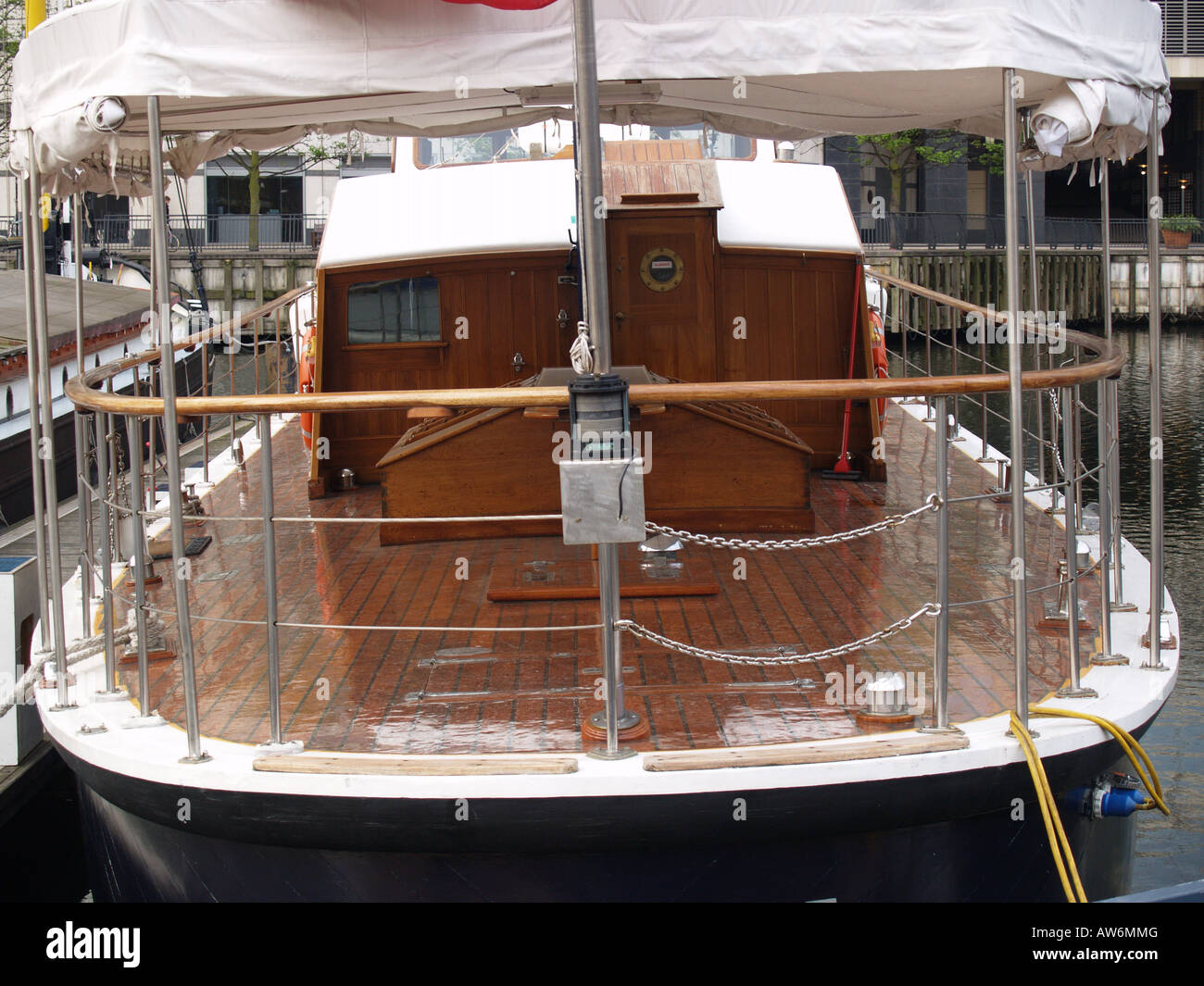 helm wheelhouse rail small victorian cargo ship Stock Photo - Alamy