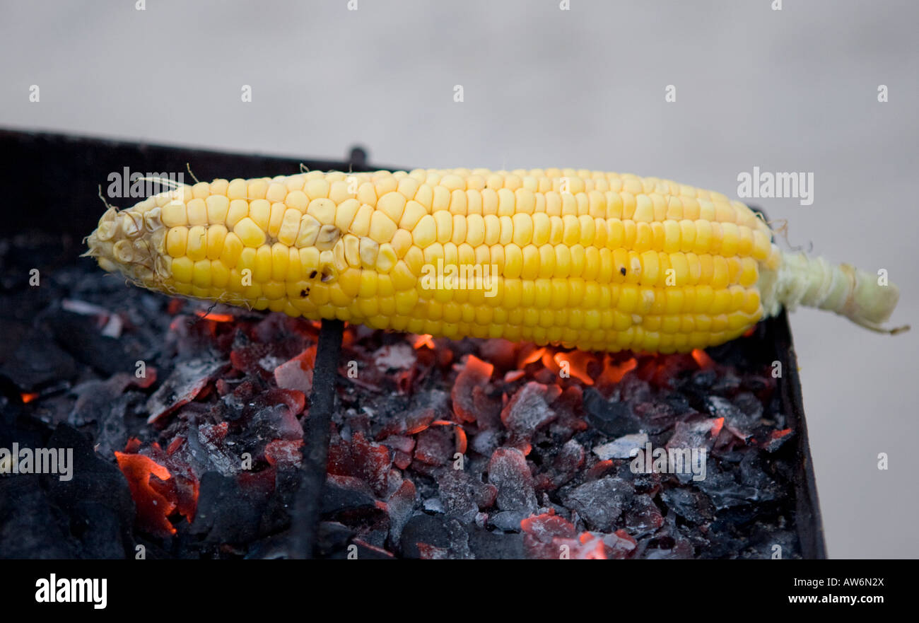 Barbeque Corn On Cob at Jimbaran Beach Bali Indonesia Stock Photo - Alamy
