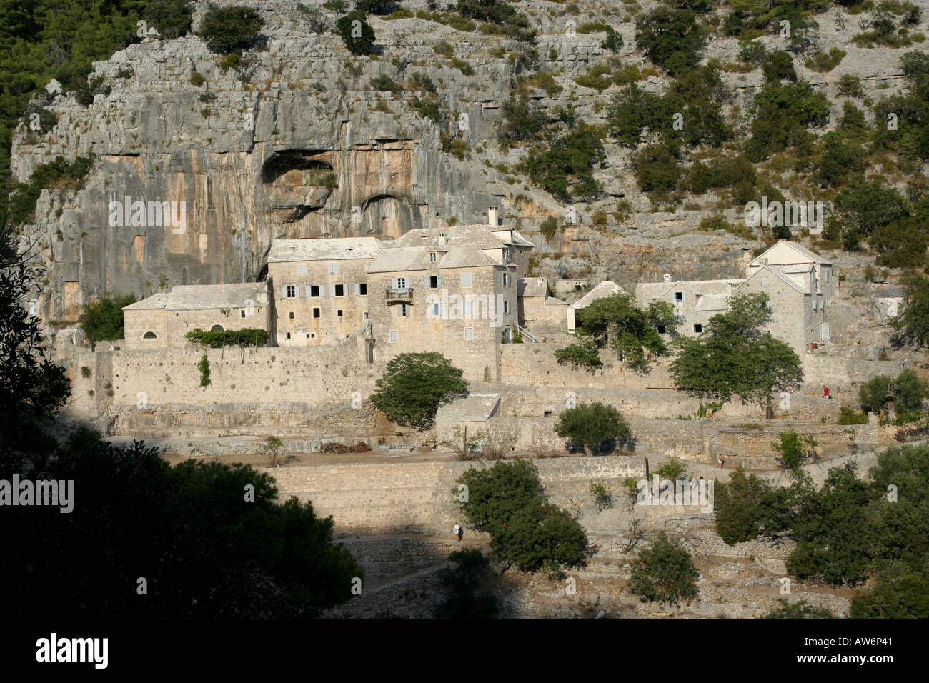 Monastery at Blaca hermitage Brac Island Croatia Stock Photo - Alamy