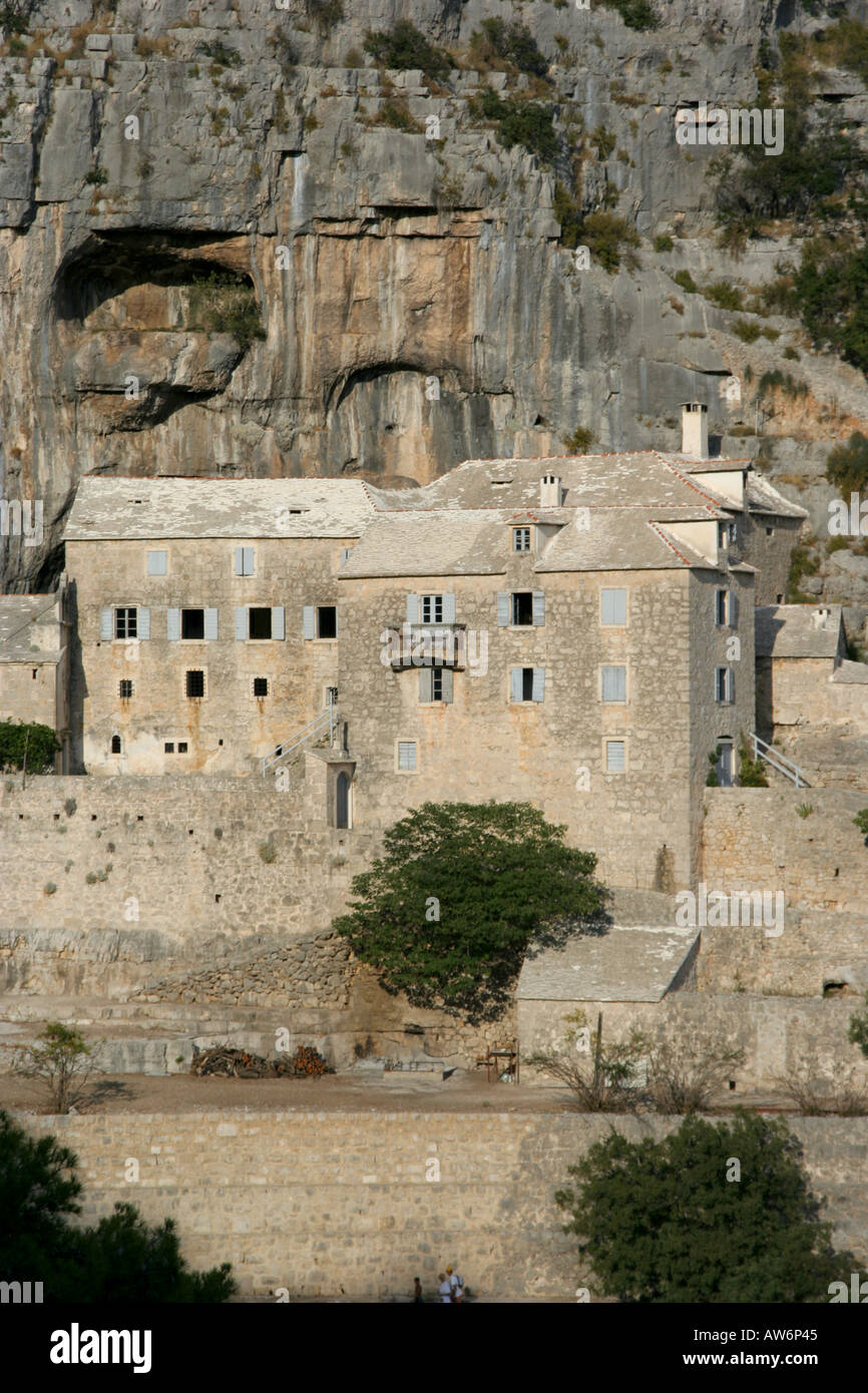 Monastery at Blaca hermitage Brac Island Croatia Stock Photo - Alamy