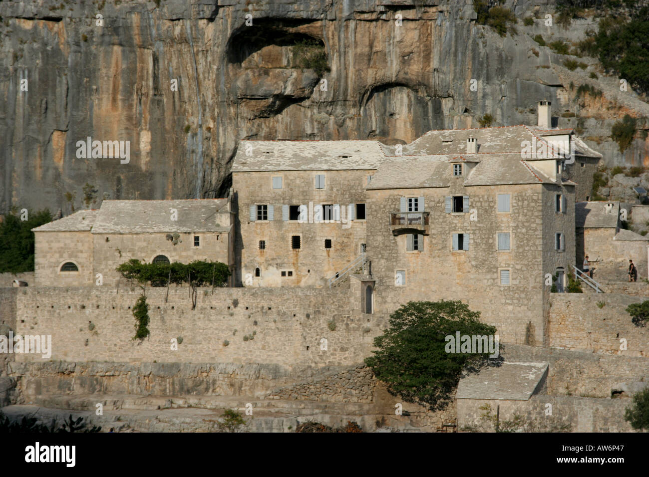 Monastery at Blaca hermitage Brac Island Croatia Stock Photo - Alamy
