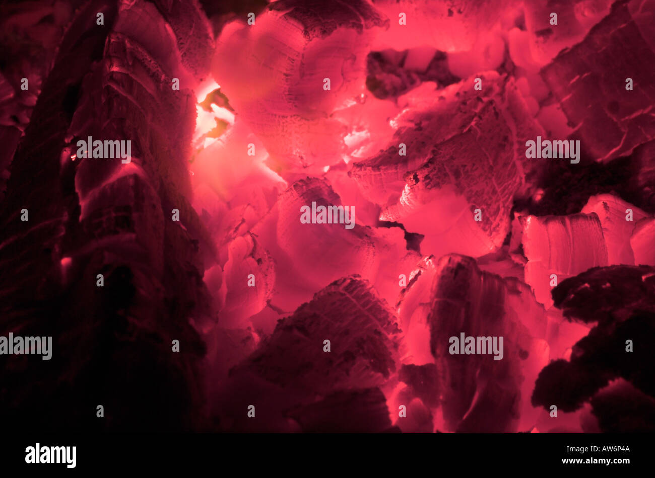 Abstract view of glowing embers Stock Photo - Alamy