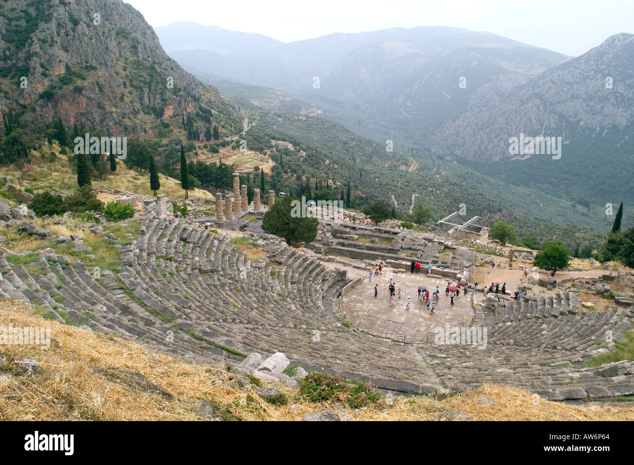 The ruins at Delphi in Greece Stock Photo - Alamy