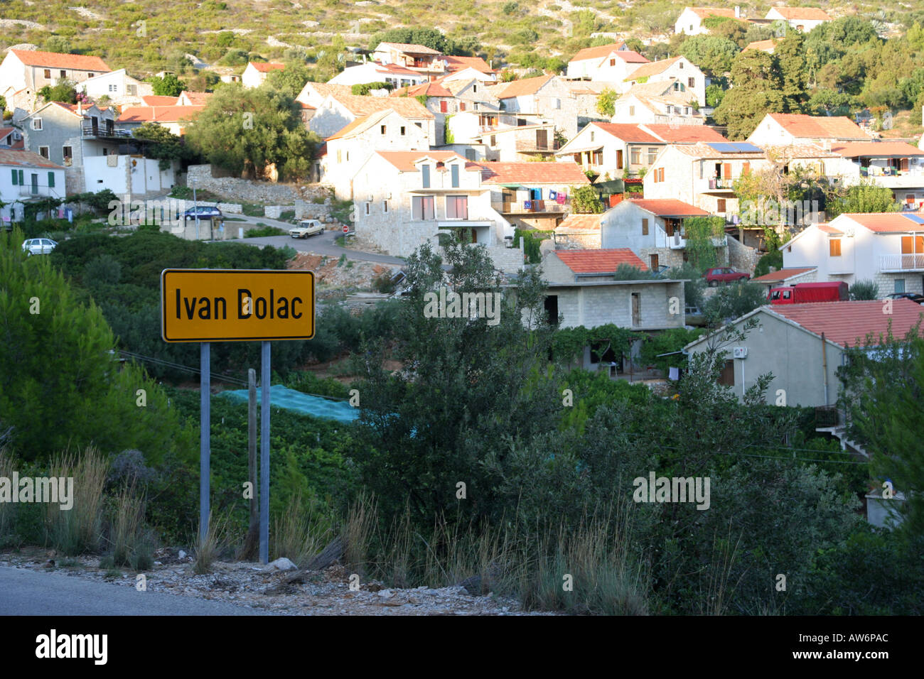 Ivan Dolac village on Hvar Island Stock Photo - Alamy