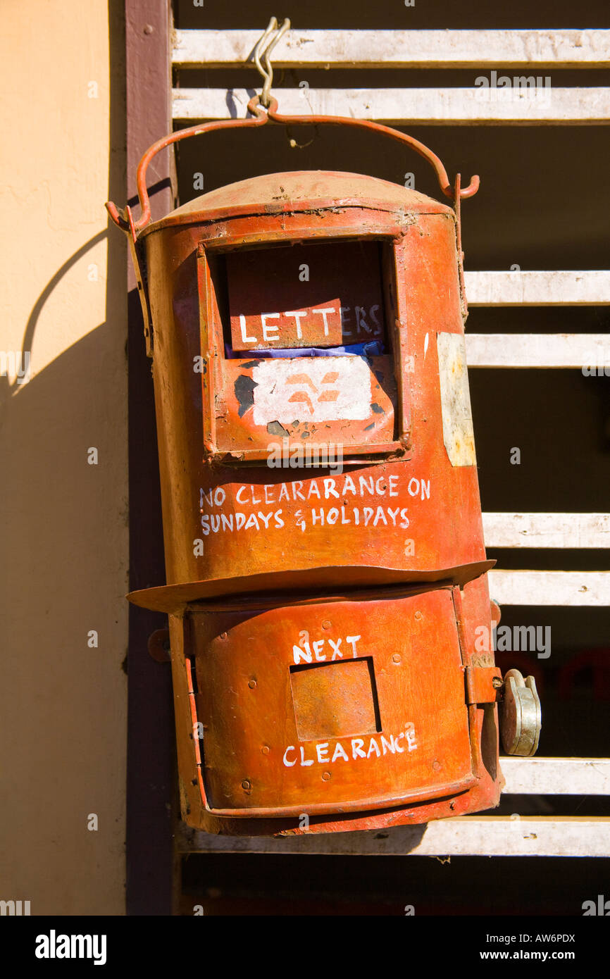 Wall mounted mail box, Perumbavoor, Ernakulam District, Kerala, India ...