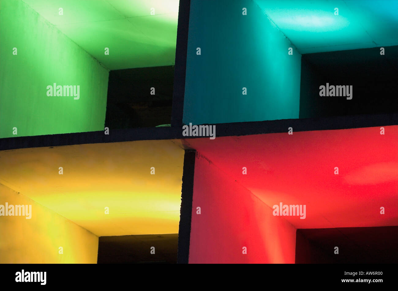 Open air abstract performance set Stock Photo - Alamy