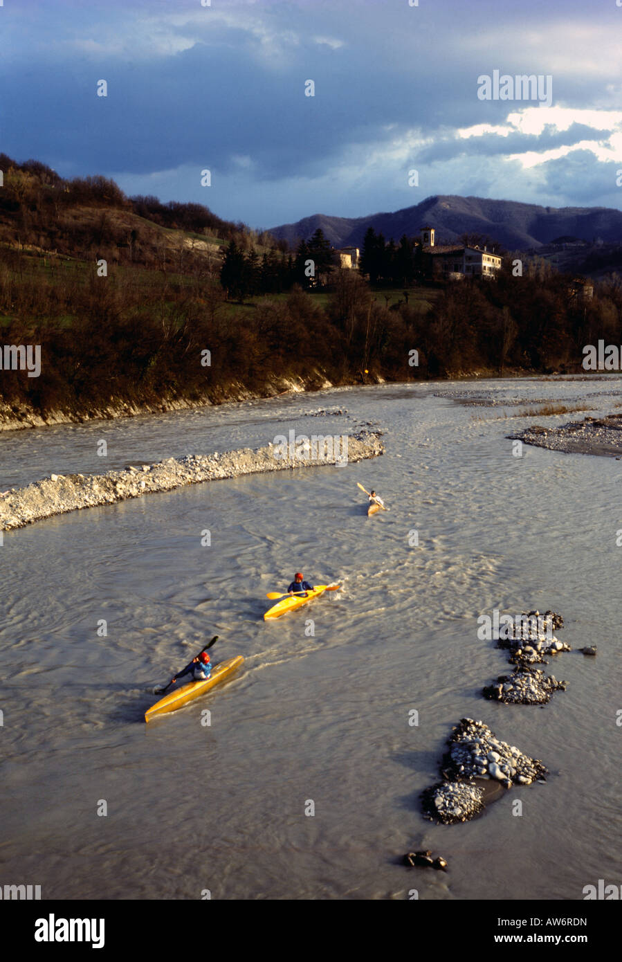 Wiev on the Enza river Stock Photo - Alamy