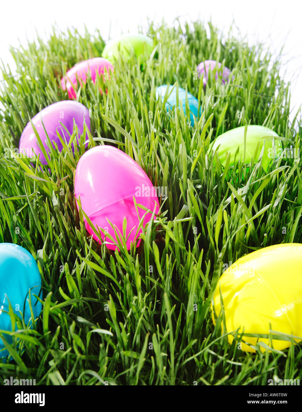 Easter eggs in grass Stock Photo - Alamy