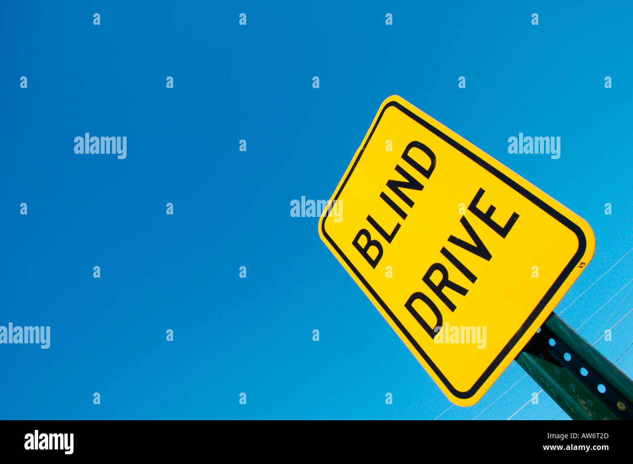 Blind pedestrian warning signs hi-res stock photography and images - Alamy