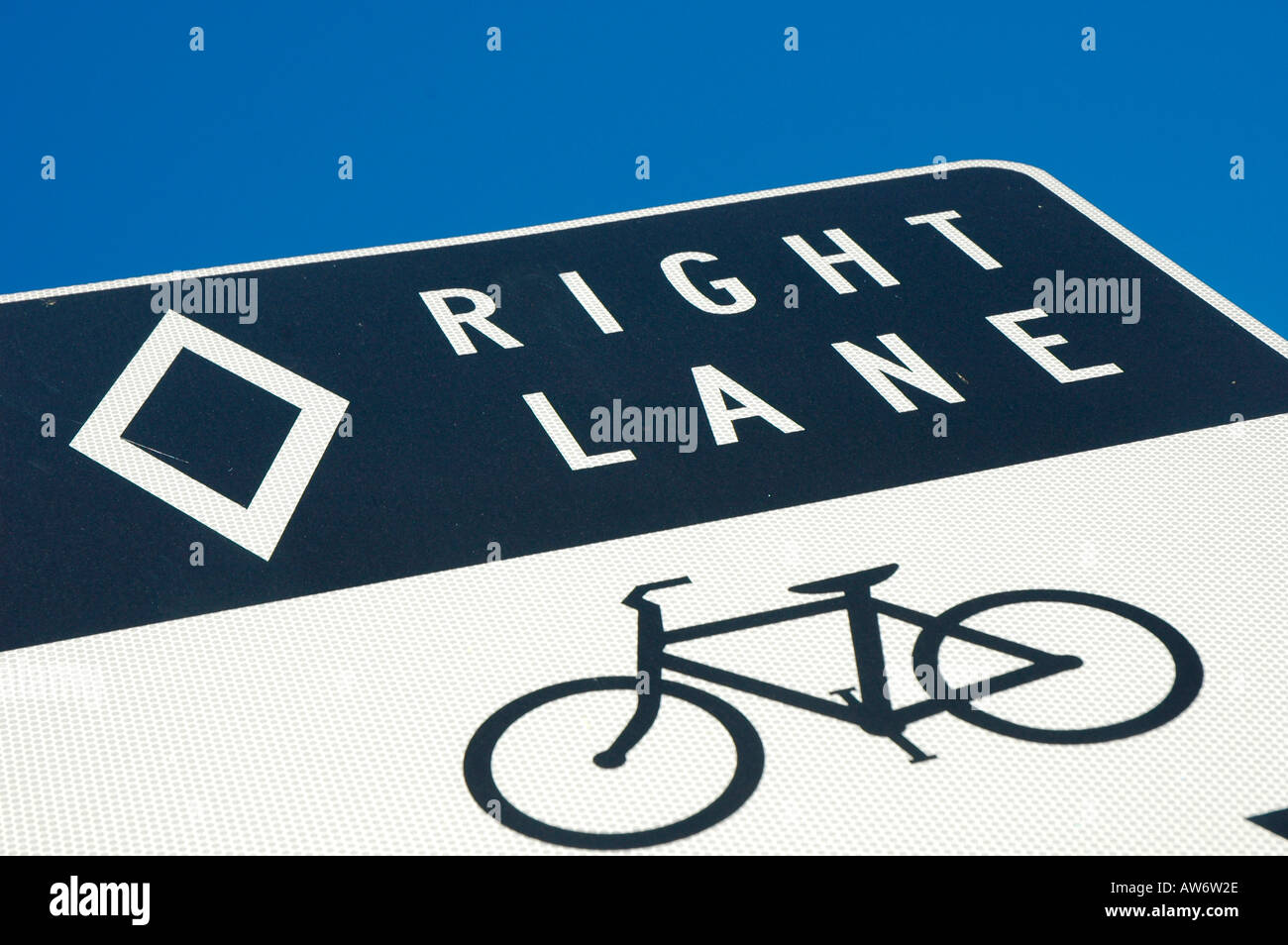Bike lane only sign in Atlanta for riders on bicycle in the time of ...