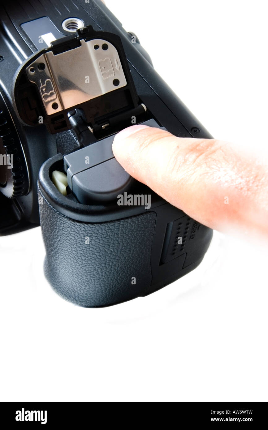 Inserting battery hi-res stock photography and images - Alamy