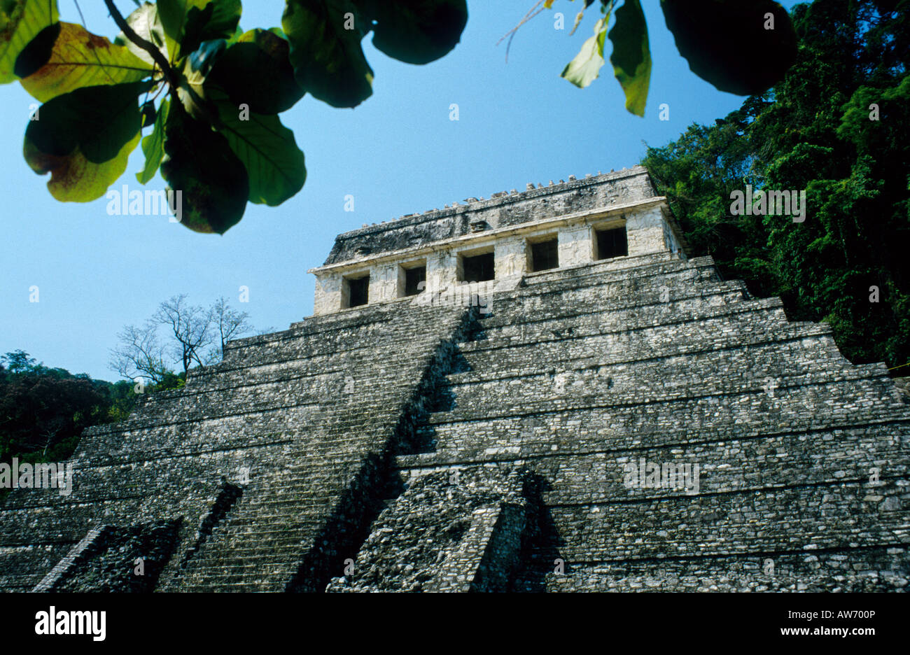 Temple of Inscriptions, Palenque, Chiapas, Mexico Stock Photo - Alamy
