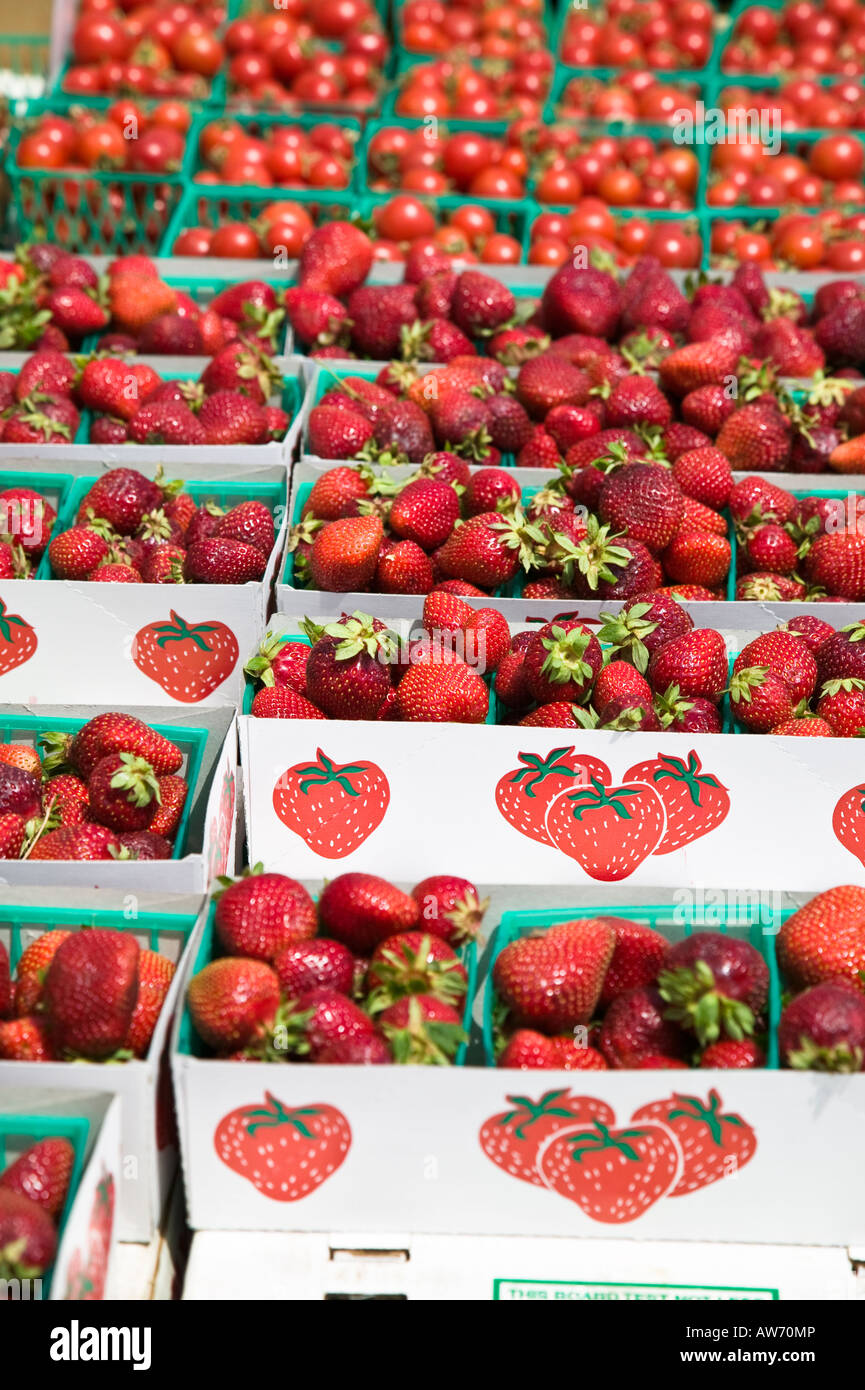 Farmers market strawberry hi-res stock photography and images - Alamy
