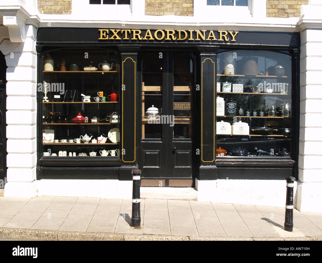 black shop window bay frame wall windows front Stock Photo - Alamy