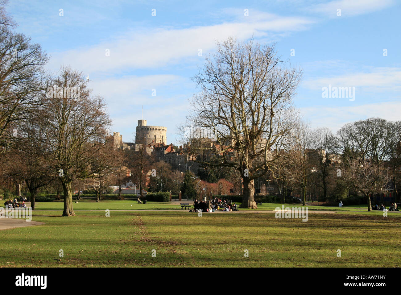 Windsor Castle from Alexandra Gardens, Windsor, England Stock Photo - Alamy