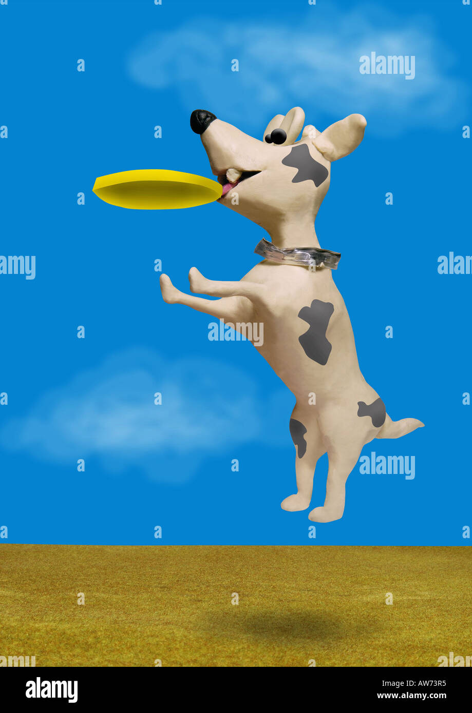 Dog Frisbee Clip Art