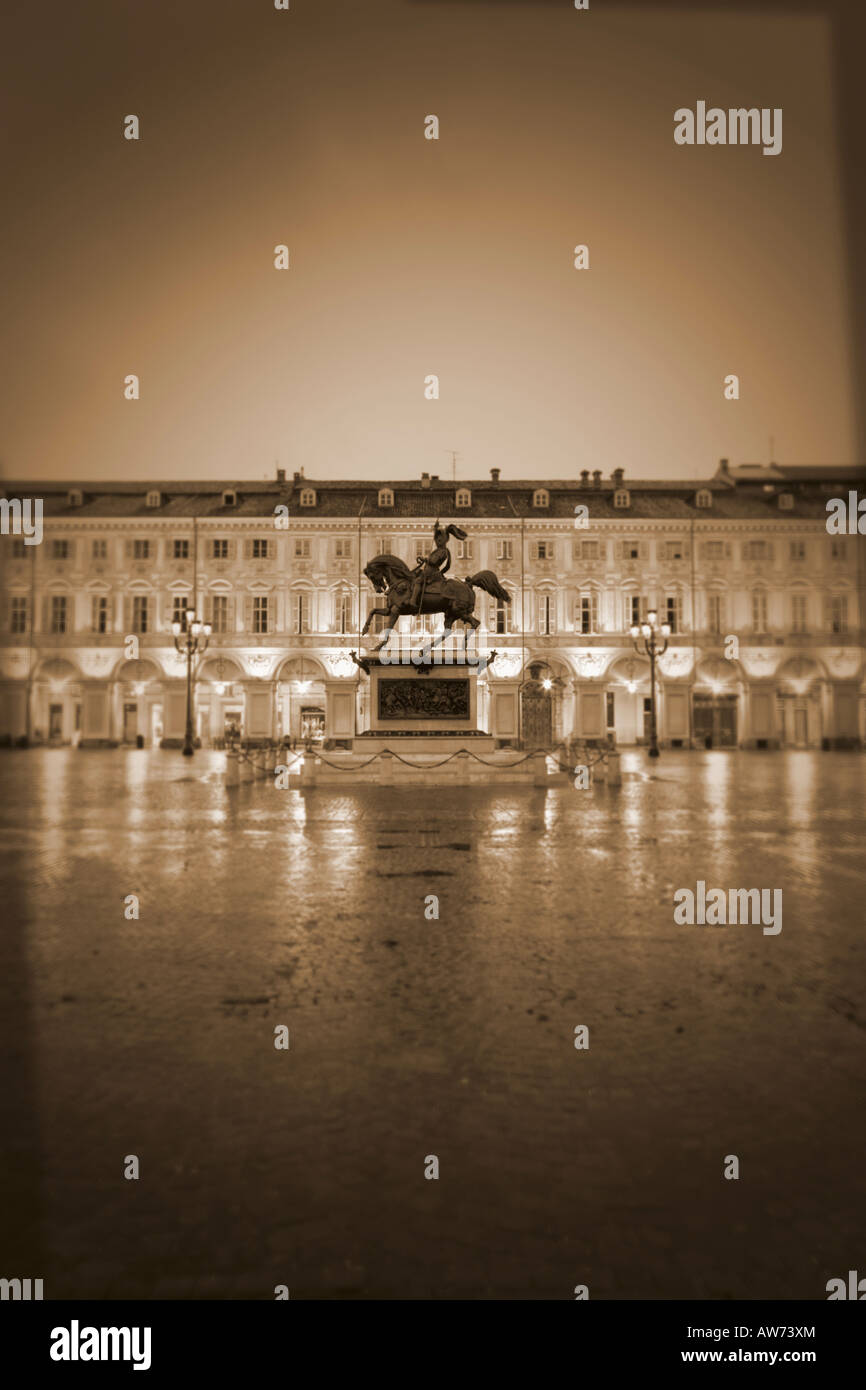 Piazza San Carlo Turin Piemonte Italy Stock Photo - Alamy