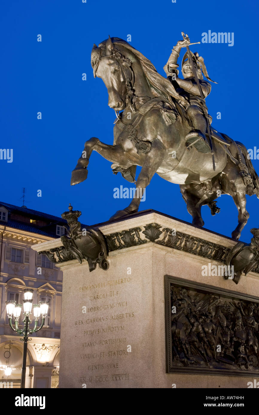 Piazza San Carlo Turin Piemonte Italy Stock Photo - Alamy