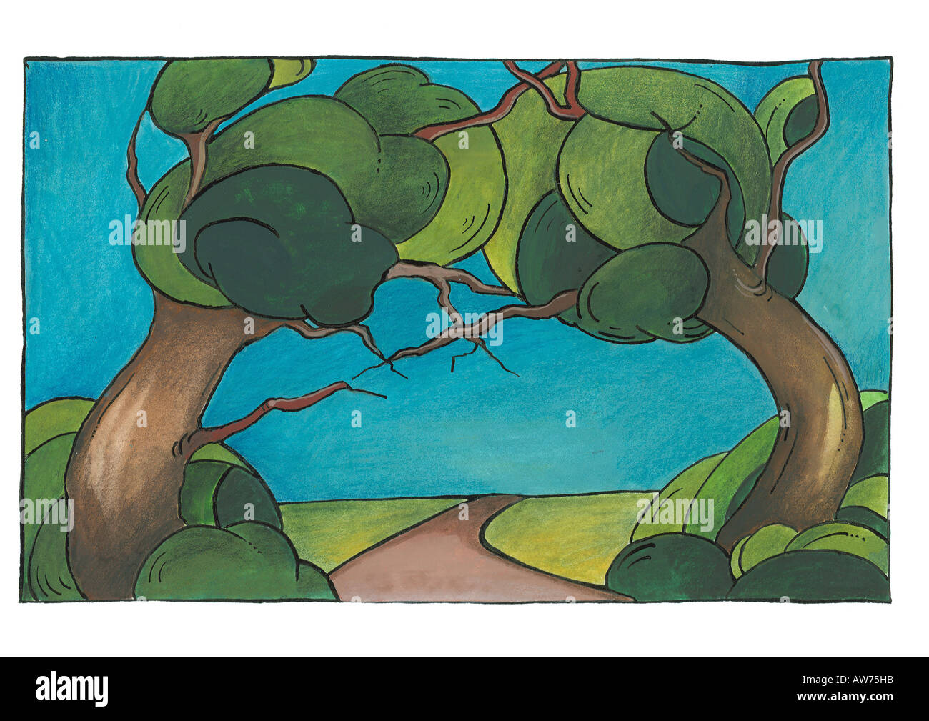 Back lanes Cut Out Stock Images & Pictures - Alamy